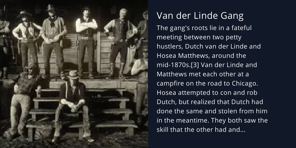Van der Linde Gang - Bot Profile