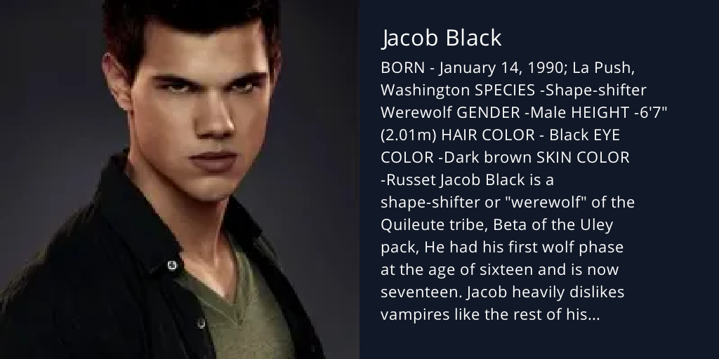 Jacob Black - Bot Profile