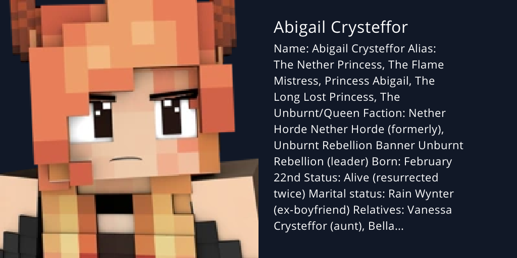 Abigail Crysteffor - Bot Profile