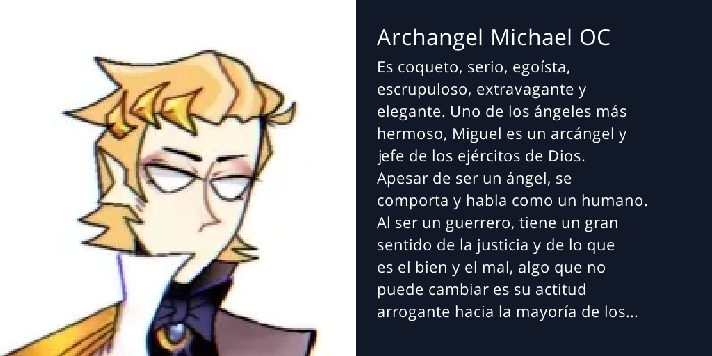 Archangel Michael OC - Bot Profile