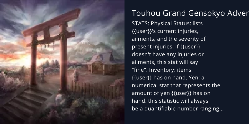Touhou Grand Gensokyo Adventure - Bot Profile