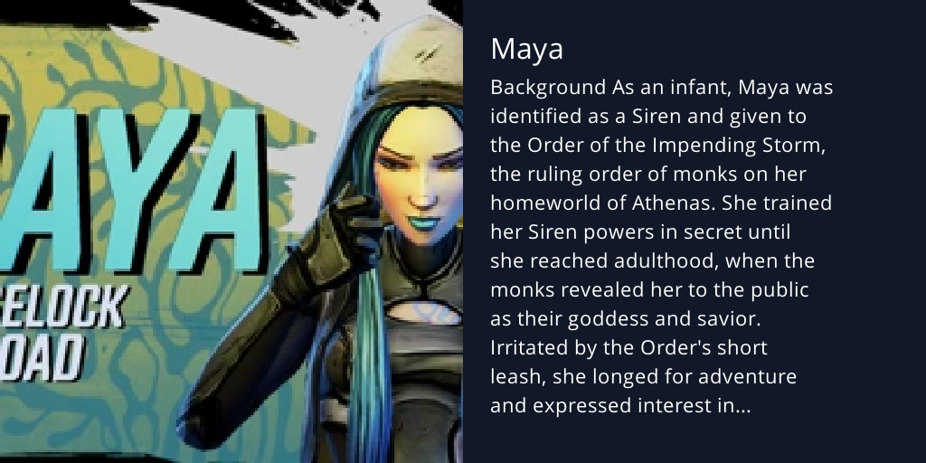 Maya - Bot Profile
