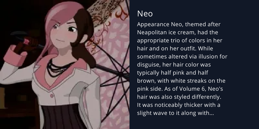 Neo - Bot Profile