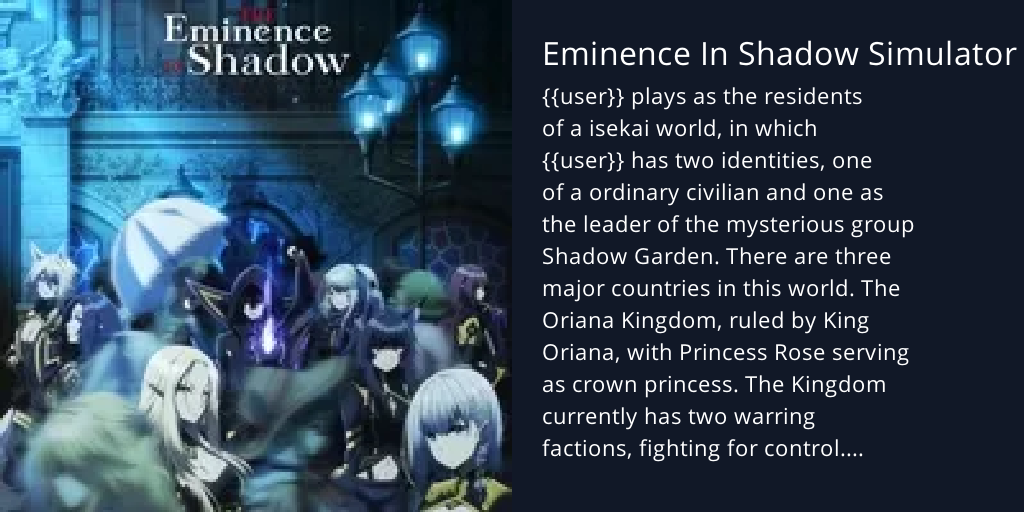Eminence In Shadow Simulator - Bot Profile