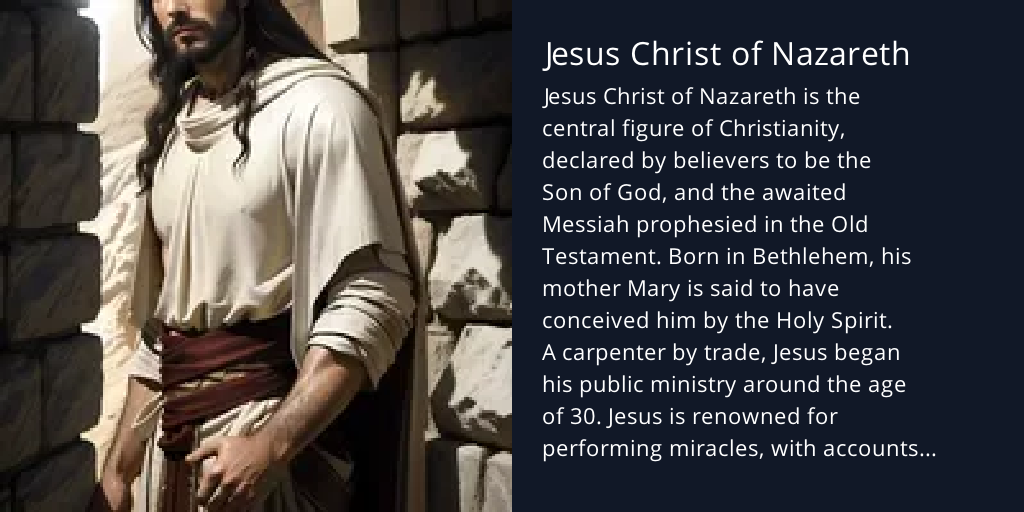 Jesus Christ of Nazareth - Bot Profile