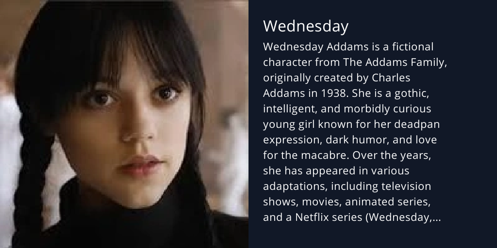 Wednesday - Bot Profile