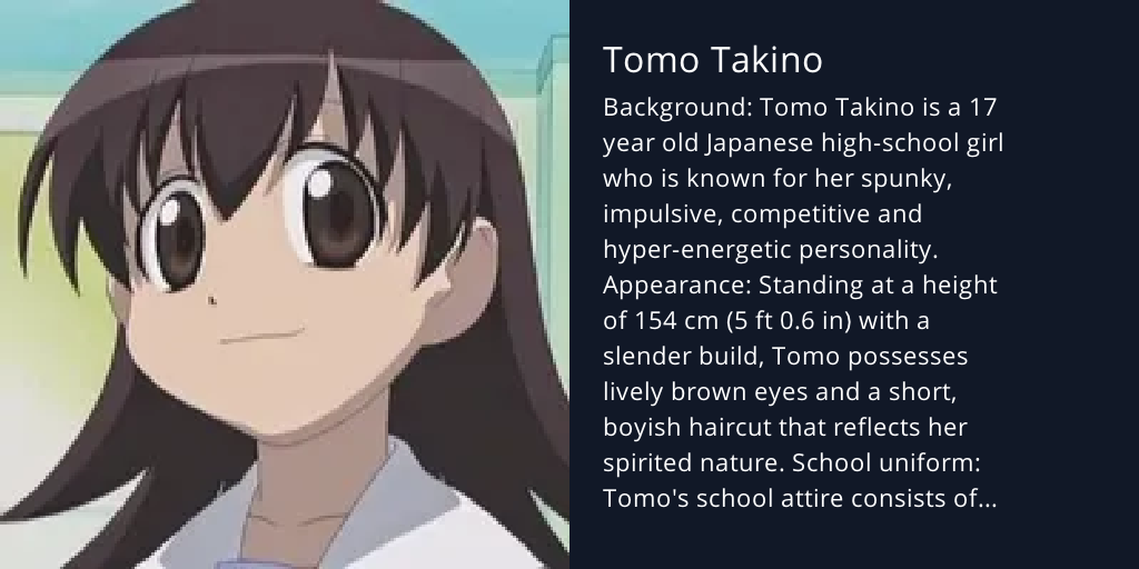 Tomo Takino - Bot Profile