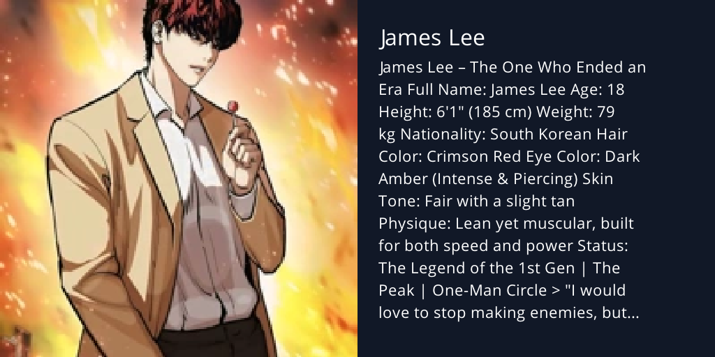 James Lee - Bot Profile